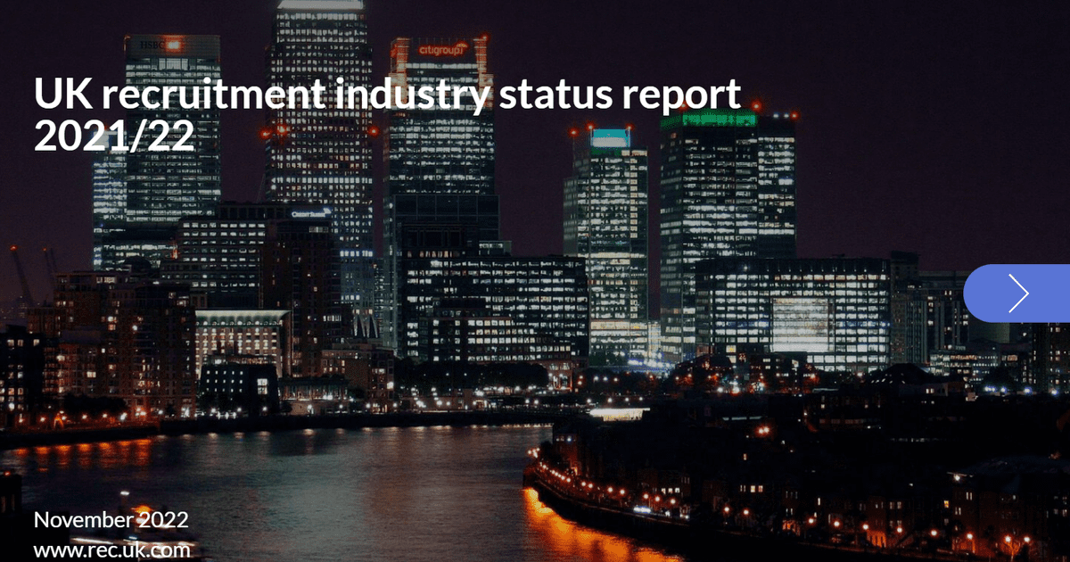 UK recruitment industry status report 2021/22 :: The REC